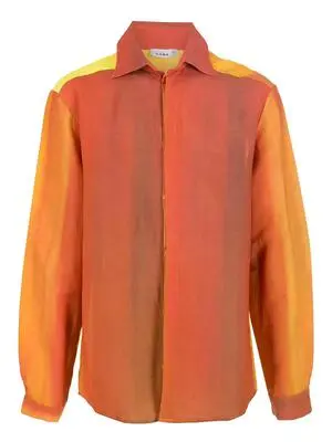 AMIR SLAMA Printed Long-sleeve Shirt - Red
