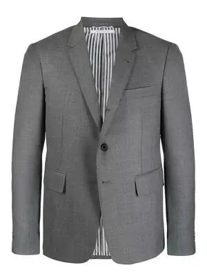 Thom Browne Crop-sleeve Blazer - Grey
