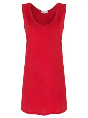 AMIR SLAMA Sleeveless T-shirt Dress - Red