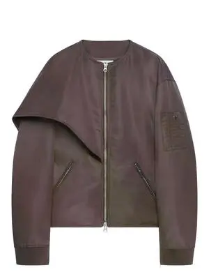 COURREGES Bow-collar Bomber Jacket - Brown