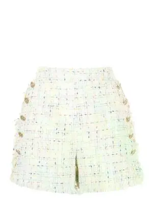 EDWARD ACHOUR PARIS Tweed Sailor Shorts - Multicolour