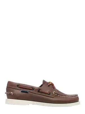 SEBAGO Lace-up Leather Loafers - Brown