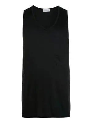 AMIR SLAMA Patch Pocket Tank Top - Black