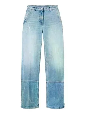 TWINSET Seam-detail Wide-leg Jeans - Blue