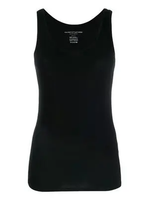 Majestic Filatures Sleeveless Vest Top - Black