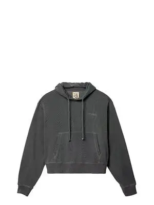 Camper Logo-embroidered Cotton Hoodie - Grey