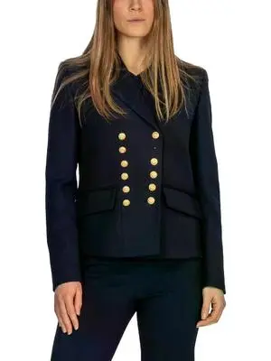 Seafarer Double-breasted Wool Blazer - Blue