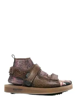 DOUBLET Dinosaur Layered Sandals - Brown