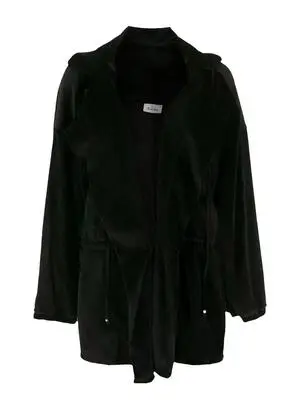 AMIR SLAMA Slouch Hooded Jacket - Black