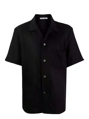 Our Legacy Bouclé Short-sleeve Shirt - Black