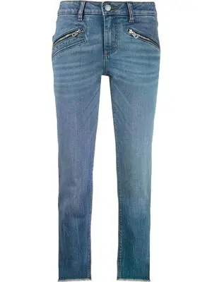 Zadig&Voltaire Ava Slim-cut Cropped Jeans - Blue