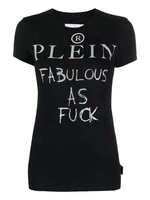 Philipp Plein Rhinestone-embellished T-shirt - Black