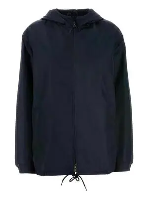 Prada Hooded Bomber Jacket - Blue