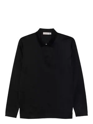 Canali Lightweight-jersey Polo Shirt - Black