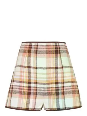 Zimmermann Matchmaker Check Dance Shorts - Neutrals