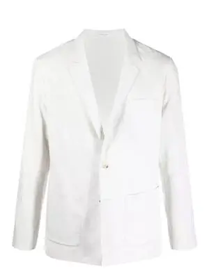 Boglioli Single-breasted Linen Blazer White
