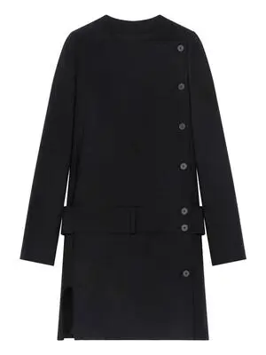 COURREGES Oblique Heritage Coat - Black