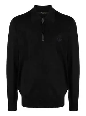 BILLIONAIRE Polo Jumper - Black