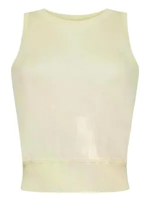 Adam Lippes Fine-knit Shell Top - Yellow