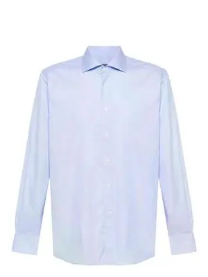 Corneliani Mini-checked Shirt - Blue