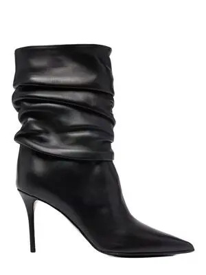 LE SILLA Eva Scrunched Mid-calf Boots - Black