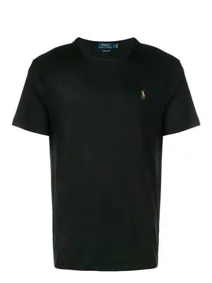 Polo Ralph Lauren Logo Embroidered T-shirt Black