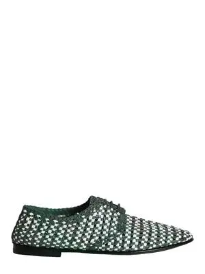 Dolce & Gabbana Woven Derby Shoes - Green
