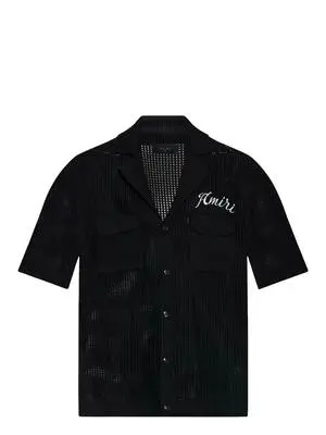 Amiri Logo-embroidered Shirt - Black