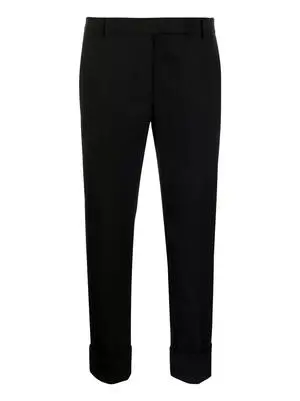 Thom Browne Cropped Tailored Trousers - Black