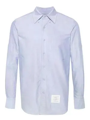 Thom Browne Armband-embellished Cotton Shirt - Blue