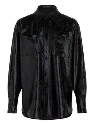 KARL LAGERFELD Faux-Leather Shirt