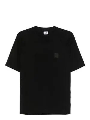 C.P. COMPANY Logo-appliqué T-shirt - Black