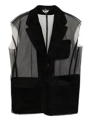Comme Des Garçons Sleeveless Blazer - Black