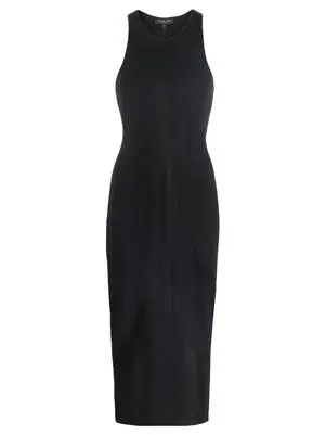 Rag & Bone Ribbed-knit Sleeveless Midi Dress - Black