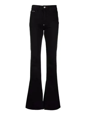 Philipp Plein High-rise Flared Jeans - Black