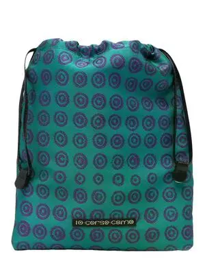 10 CORSO COMO Geometric-print Makeup Bag - Blue