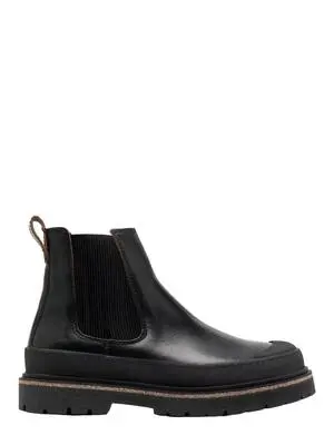 BIRKENSTOCK Prescott Leather Chelsea Boots - Black