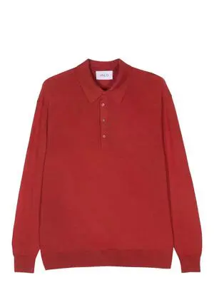 D4.0 Wool Polo Shirt - Red
