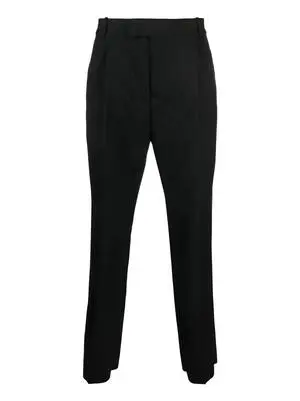 Alexander McQueen Straight-leg Wool Trousers - Black