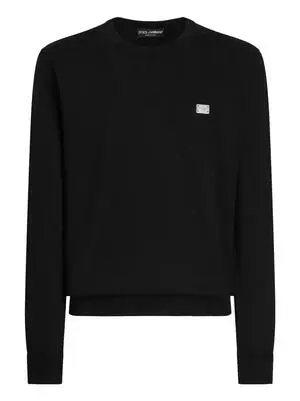 Dolce & Gabbana Logo-plaque Sweater - Black
