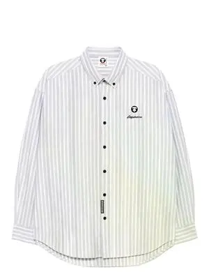 AAPE BY *A BATHING APE Striped Shirt - Grey