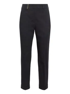 Peserico Cropped Trousers - Blue