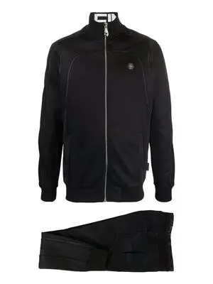 Philipp Plein Skull Bones Two-piece Tracksuit Set - Black
