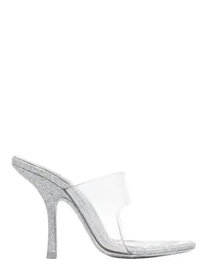 Alexander Wang Nudie Glittered Sandals - Silver