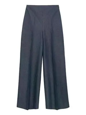 RÓHE Pressed-crease Trousers - Blue