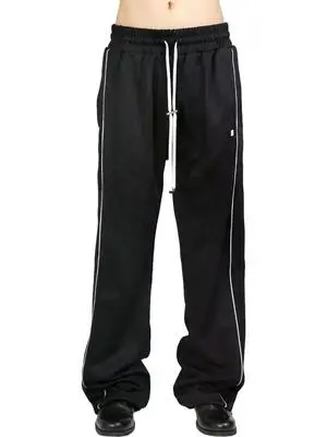 Amiri Contrast-trim Drawstring Track Pants - Black