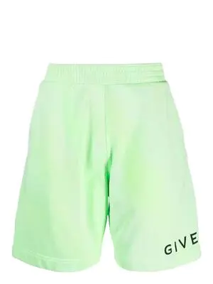 Givenchy Logo-print Track Shorts - Green
