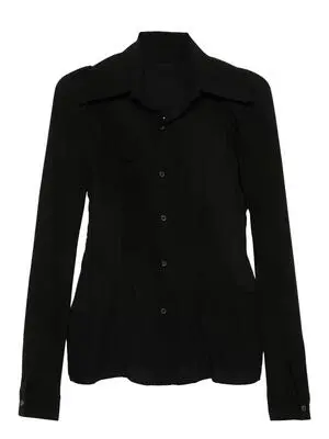 Yohji Yamamoto Button-up Blouse - Black