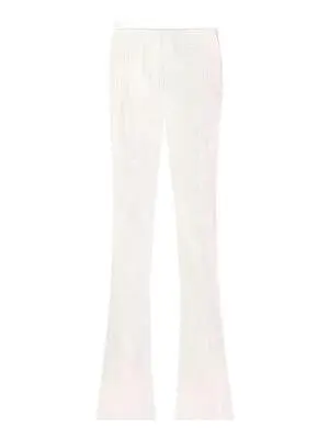 COURREGES Reedition Ribbed Flared Trousers - White
