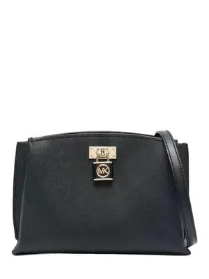 Michael Kors Padlock-detail Satchel Bag - Black